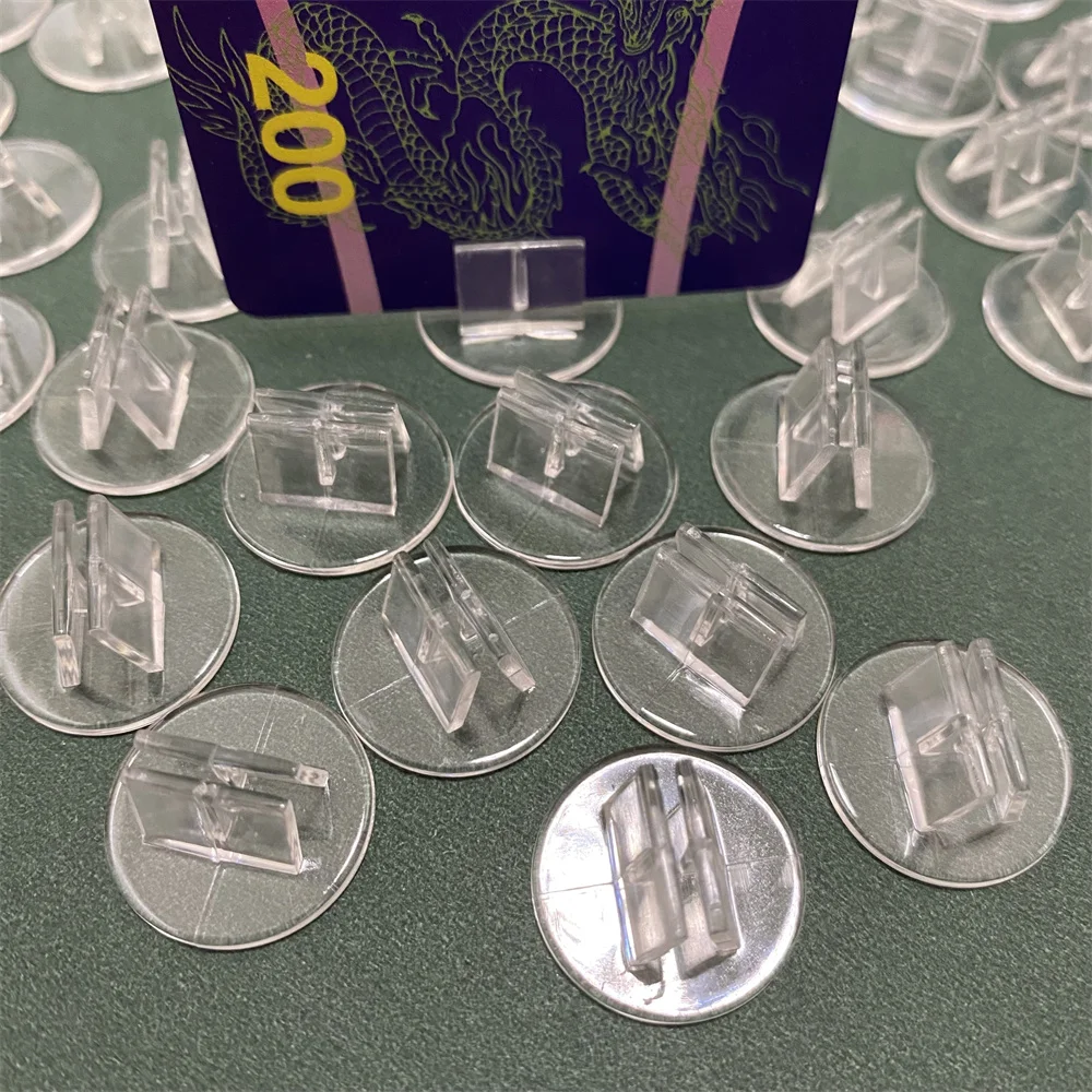10-20-50Pieces-Transparent-Plastic-Stand-for-1-1-5mm-Paper-Card-Board ...