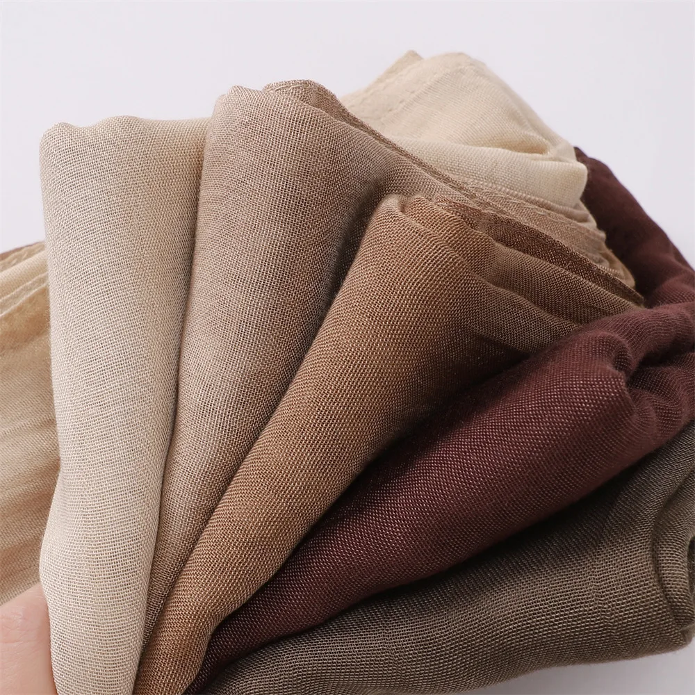 Cotton Muslim Shawl Scarf Head | Bandana Women Cotton Hijab - Solid ...
