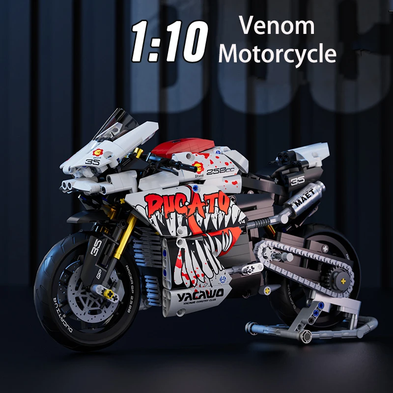 Criativo-T-cnico-Motocicleta-Building-Blocks-Set-Super-Moto-Model-Kit ...