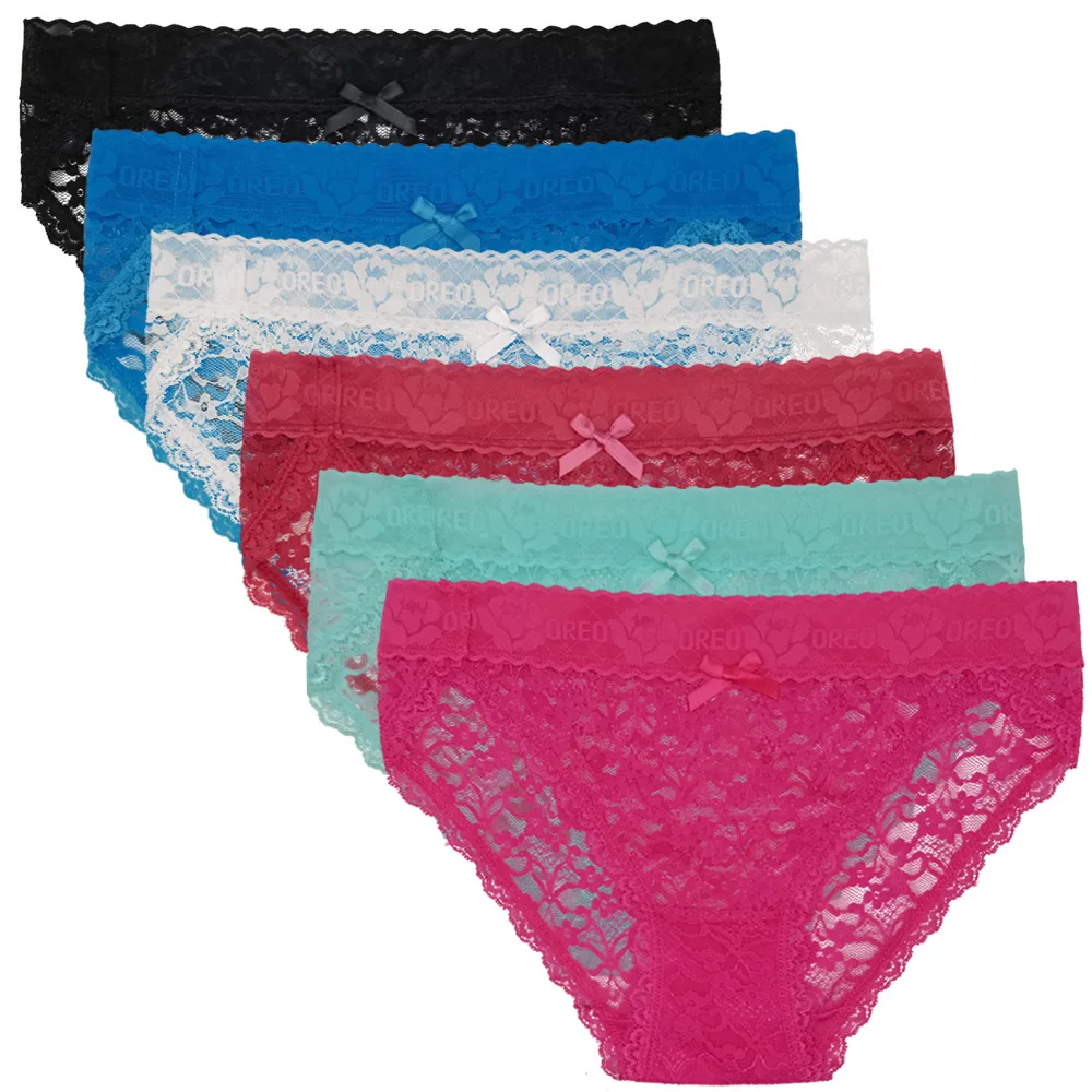 Sexy Women Lace Panties Underwear Lace Briefs Transparent Soft Lingerie ...
