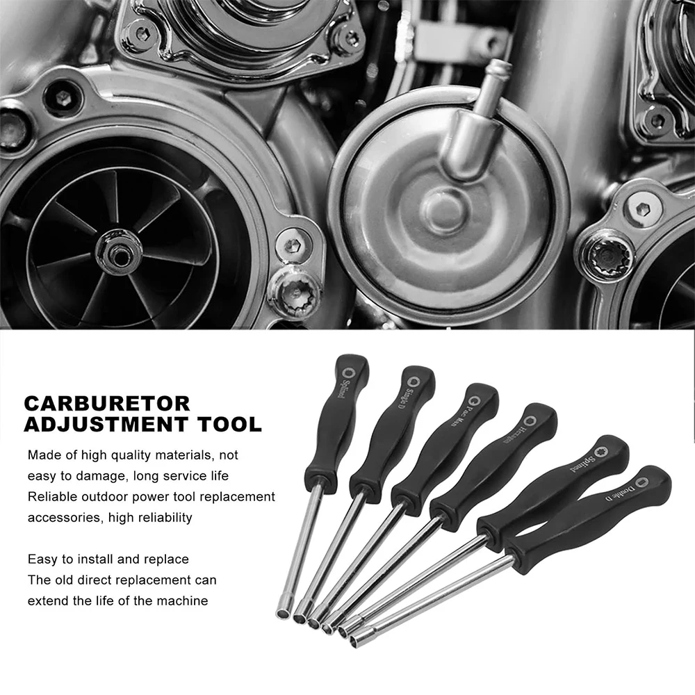 6PCS Carburetor Adjustment Tool 21 Teeth Splined&Pac Man&Single D ...