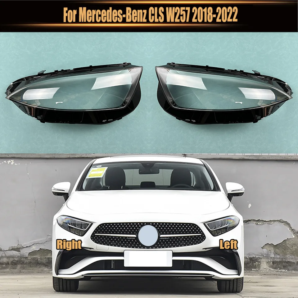 Compatible For Benz W218 CLS 2017 2018 Car Front Headlamps Cover T Car ...