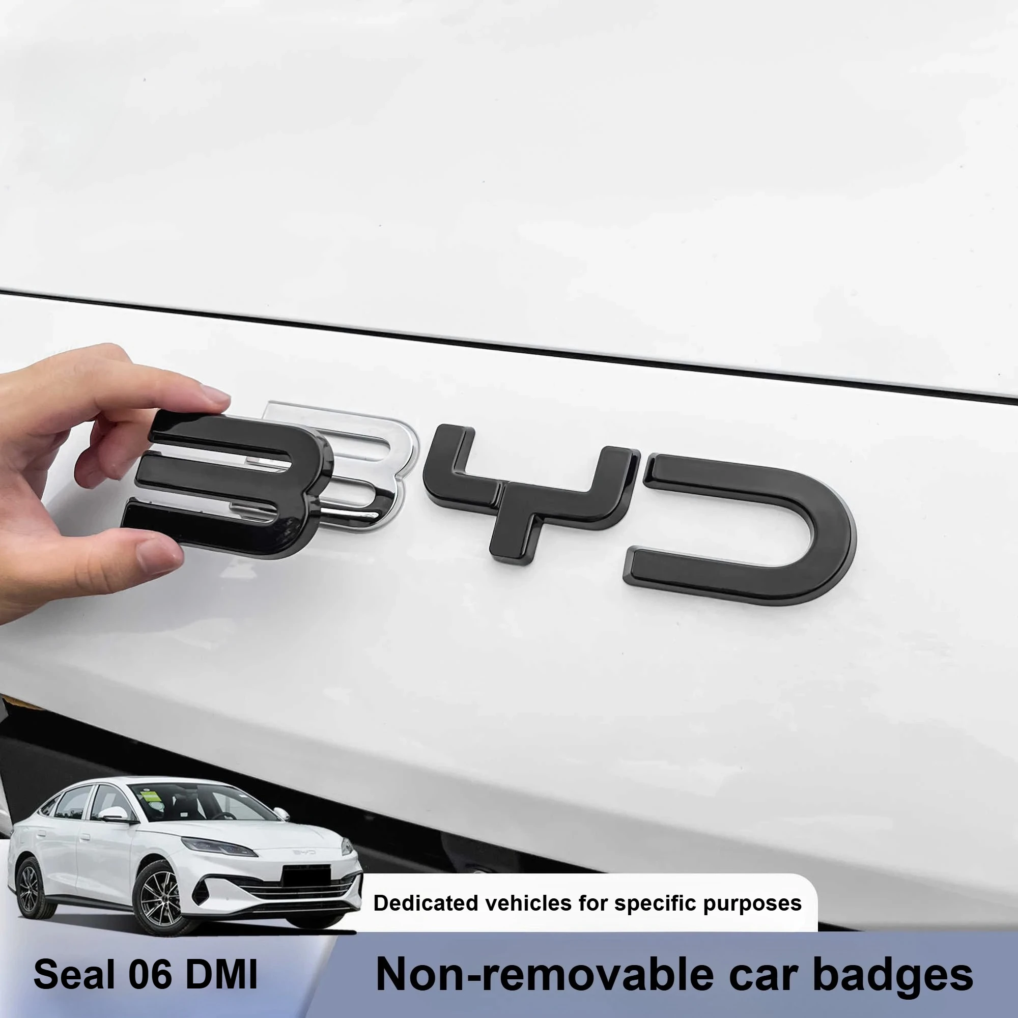 For BYD Seal 06 DMI Seal 06 EV Car Front Emblem Modification Black ...