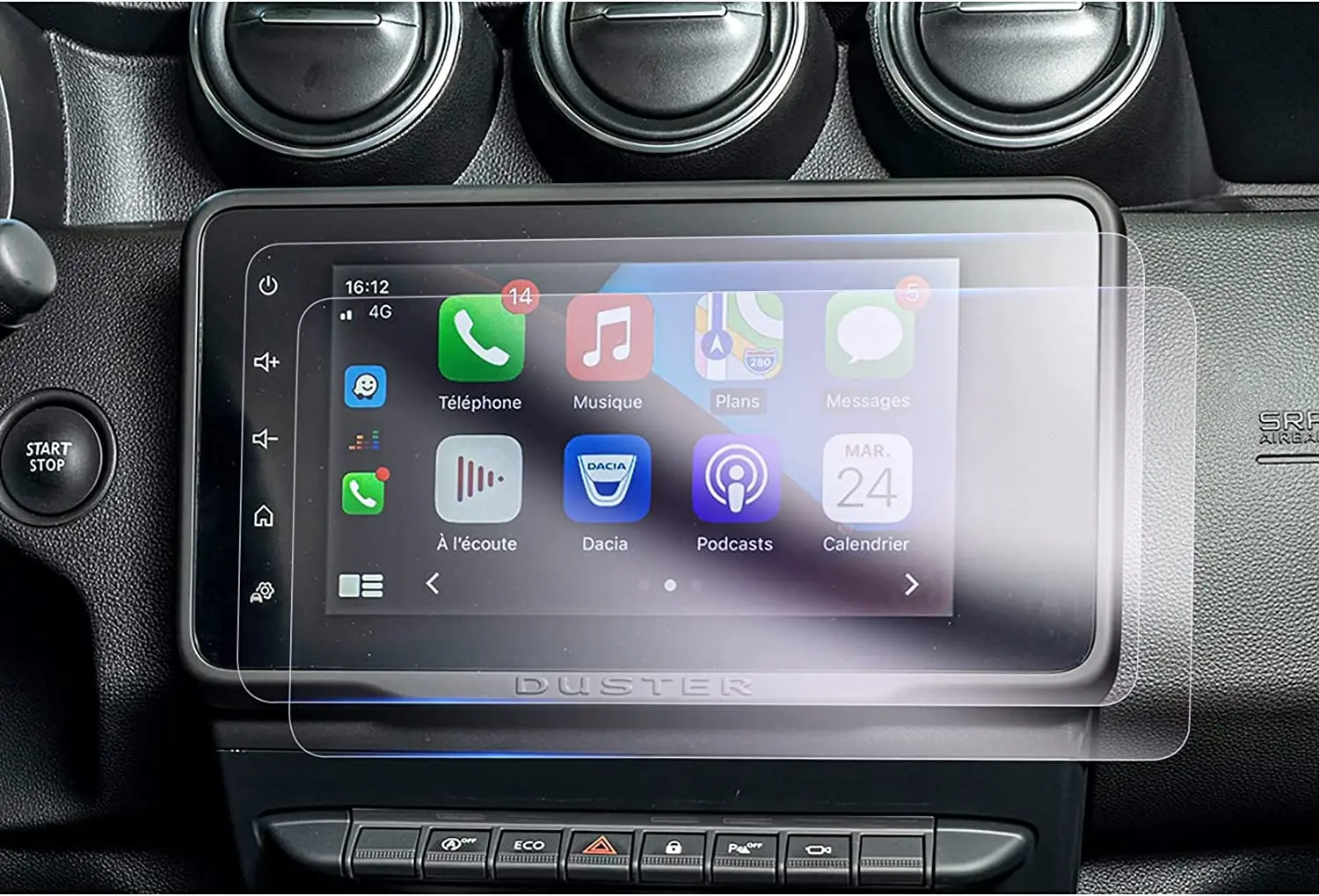 2PC PET For Renaul-t/Dacia Duster 2022 2023 8inch TOUCH Navigation ...