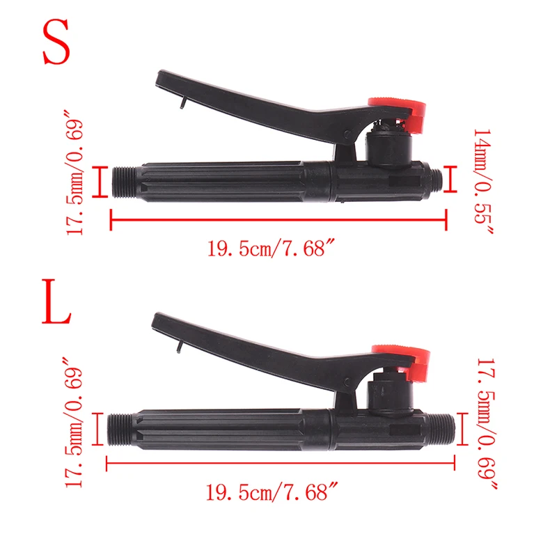 Black-Red-Trigger-Gun-Sprayer-Handle-Parts-For-Garden-Weed-Pest-Control ...