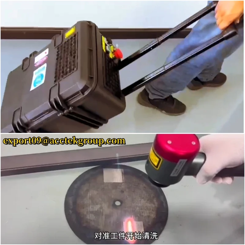 200w Mini Portable Laser Cleaning Rust Removal Tools Air Cooled Lazer ...