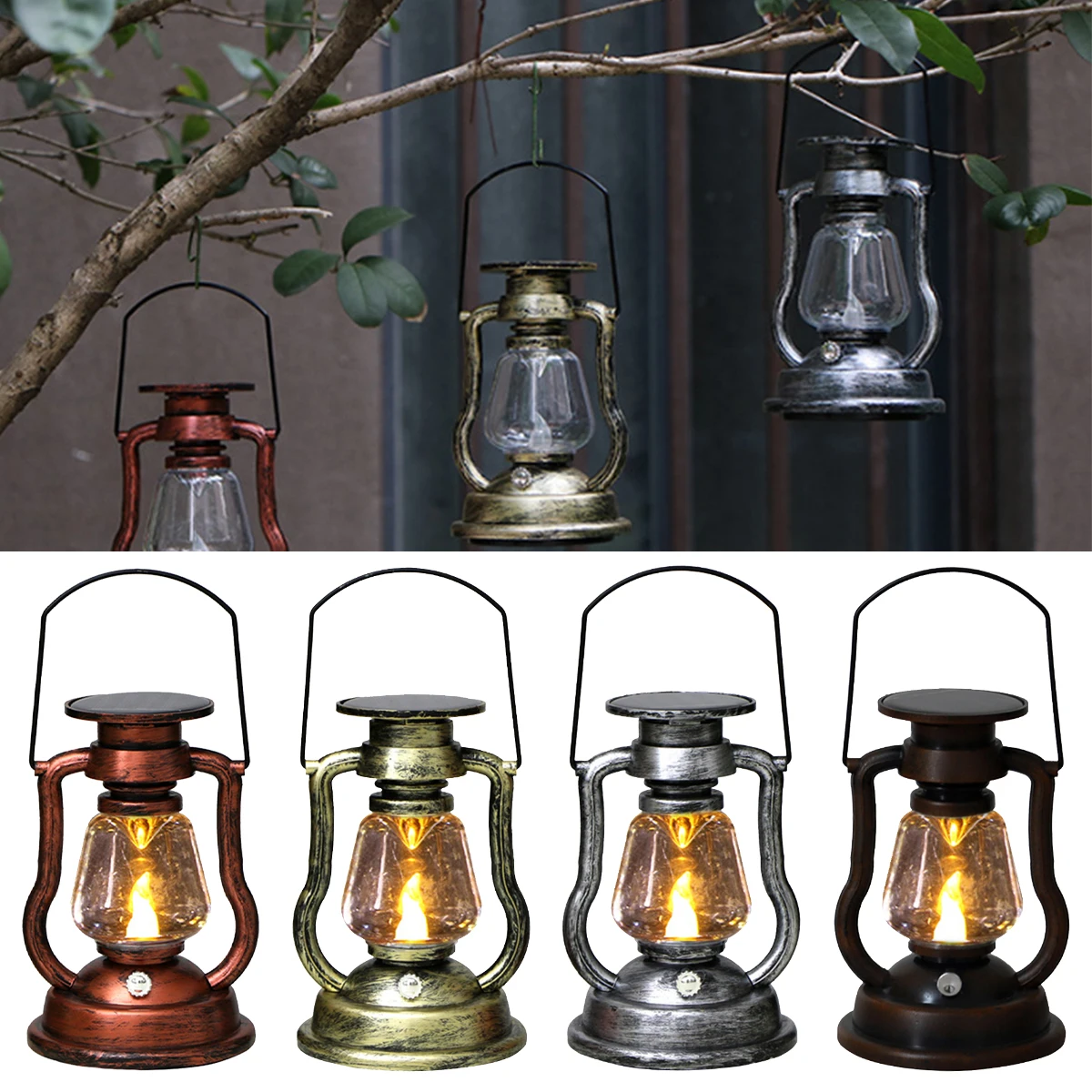 Solar-LED-Light-Outdoor-Retro-Kerosene-Lamp-Garden-Light-Solar-Hanging ...