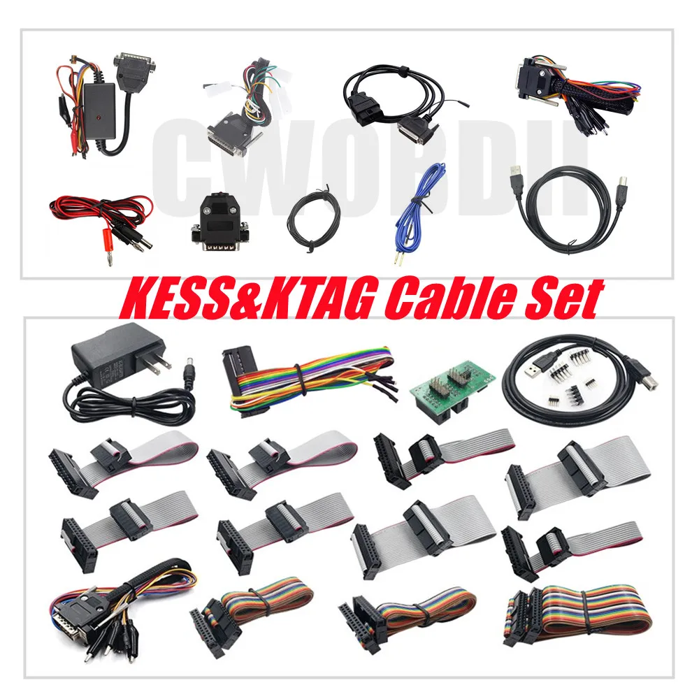 Cable Adapter Set for KESS/KTAG ECU Programmer Without Machine ...