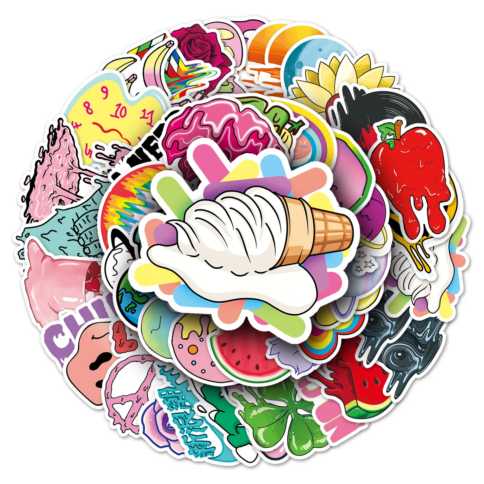 Melt Cool Cartoon Stickers Laptop Car Water Bottle Kids Toys Bike ...