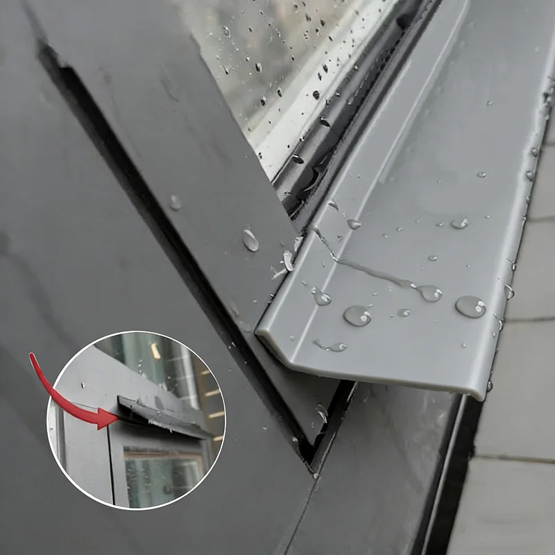 Window Grey/Black Waterproof Sealing Strip Diversion Blocking Bars ...