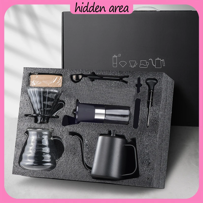 Hand-Brewed-Coffee-Maker-Set-Portable-Outdoor-Equipped-with-Hand ...