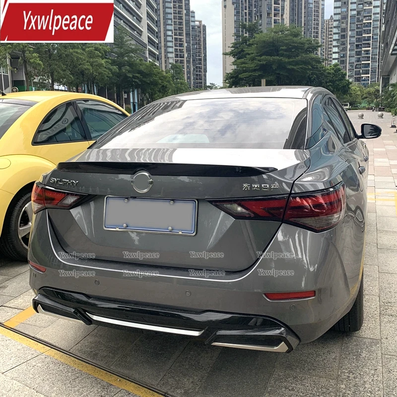 For Nissan Sylphy/sentra Spoiler 2020 2021 2022 Abs Plastic Unpainted ...