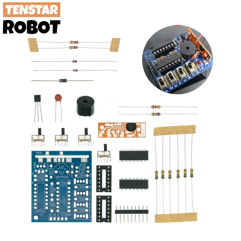 16 Music Sound Box BOX-16 Board 16-Tone Electronic Module DIY Kit Parts ...