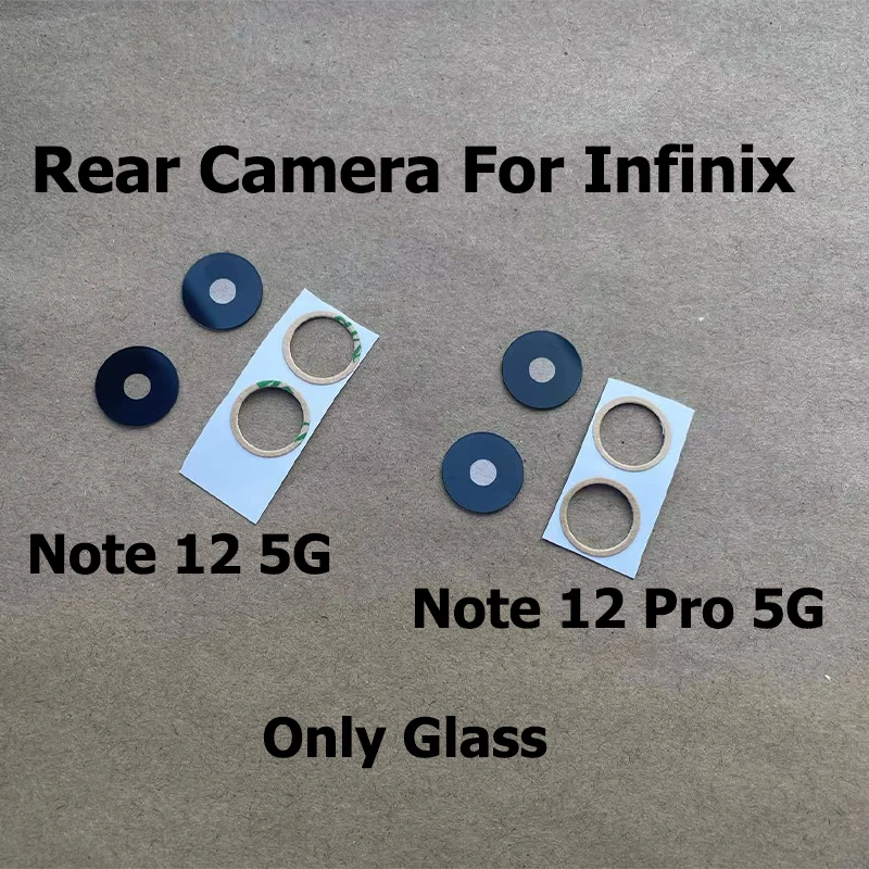 New-For-Infinix-Note-12-Pro-5G-Back-Camera-Glass-Rear-Lens-With-Glue ...