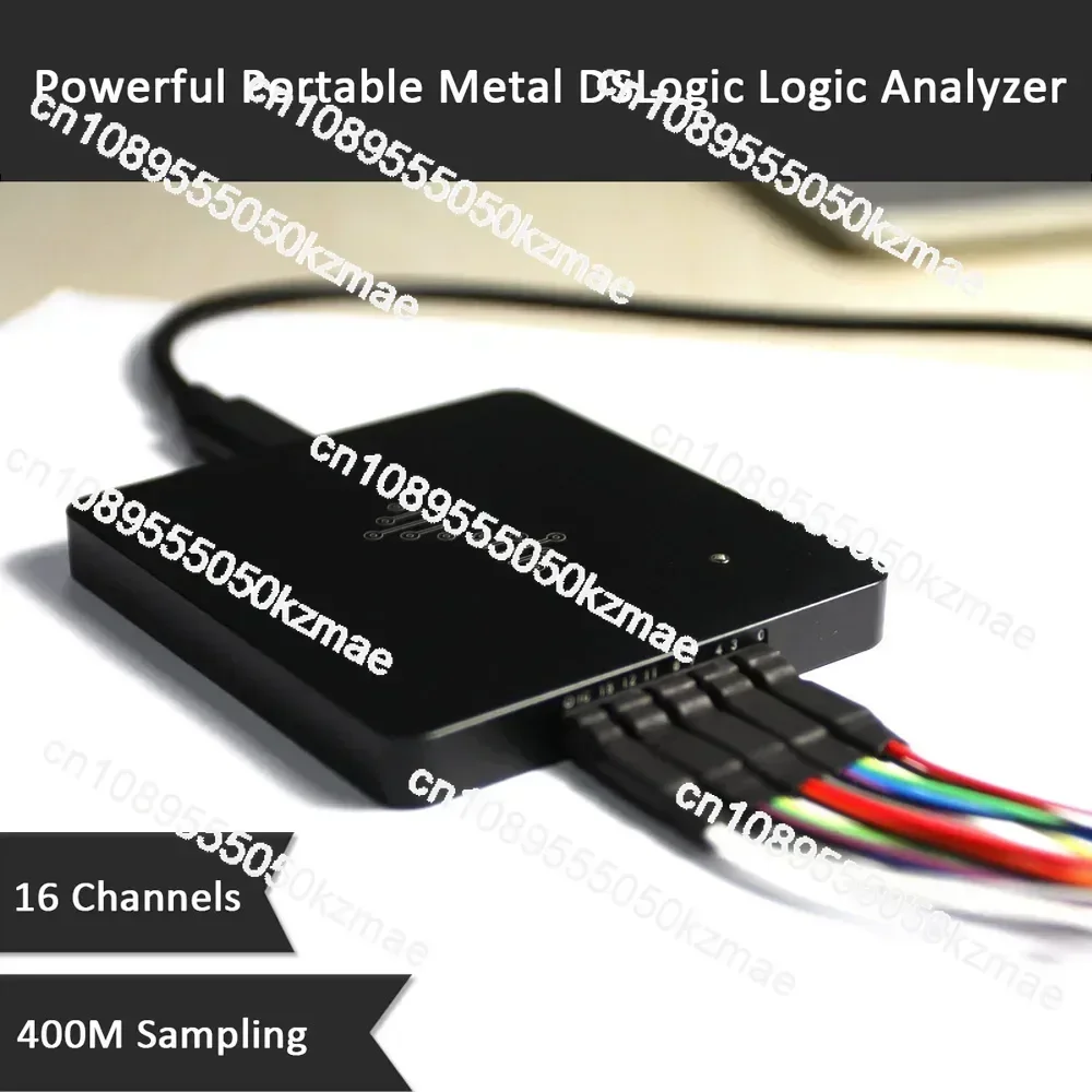 Logic-Plus-Portable-Metal-DSLogic-Logic-Analyzer-16-Channels-100MHz-USB-based-Debugging-Logic ...