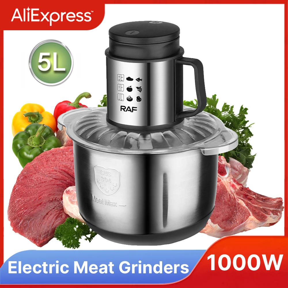 1000W-Electric-Meat-Grinders-5L-Food-Crusher-Stainless-Steel-Multifunctional-Vegetable-Slicer ...