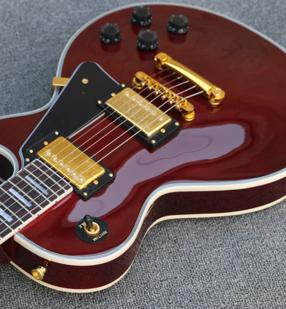 Guitarra-El-ctrica-cl-sica-personalizada-instrumento-musical-de-color ...