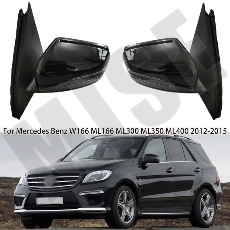 Car-Side-Door-Power-Rear-View-Mirror-Assembly-Black-White-For-Mercedes ...