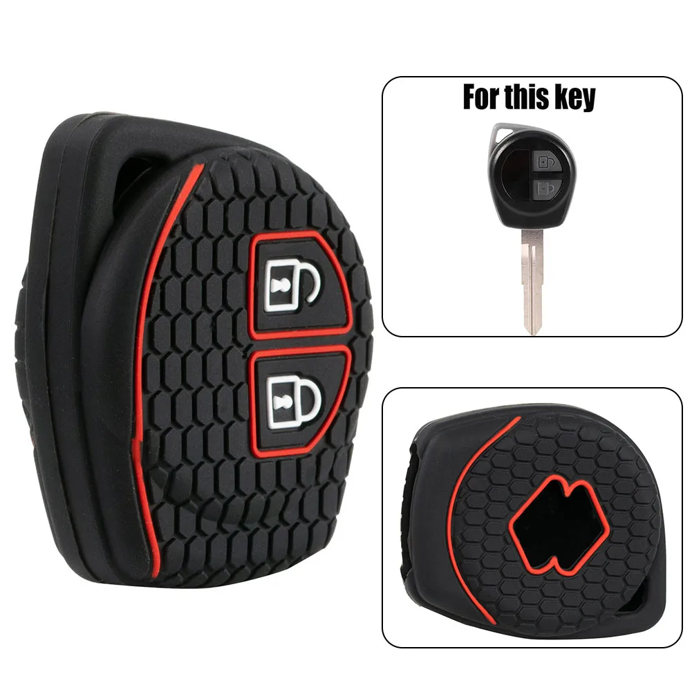 2-Button-Silicone-Remote-Key-Cover-Case-For-Suzuki-Swift-Ignis-Vitara ...