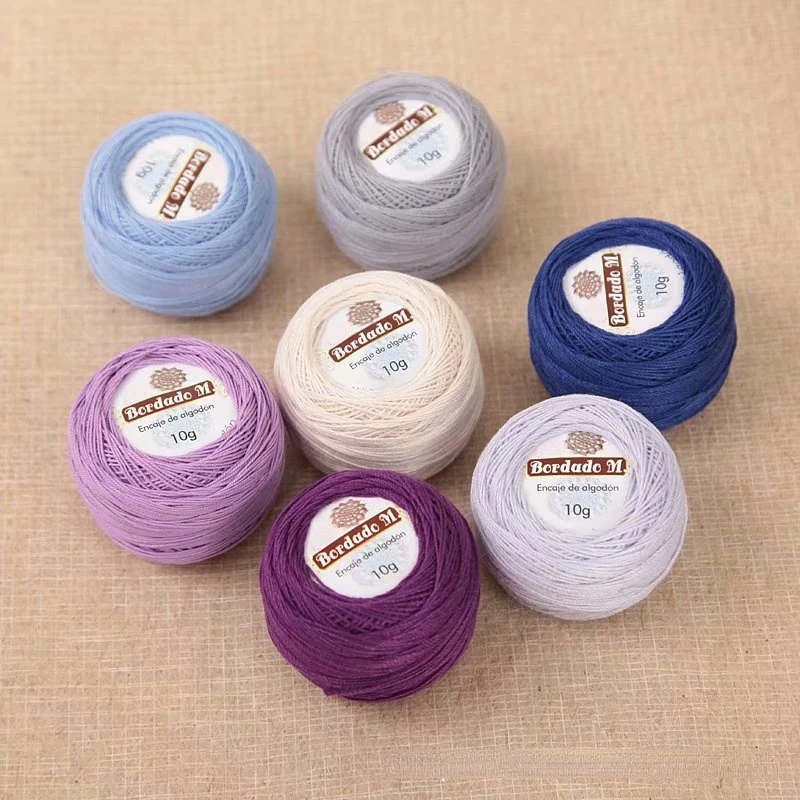 Lace-Thread-50g-ball-2ply-DIY-Colorful-Thin-Lace-Yarn-Crochet-Yarn-100 ...