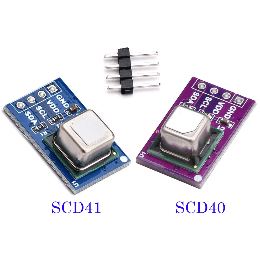 SCD40 SCD41 gas sensor module detects CO2, carbon dioxide, temperature ...