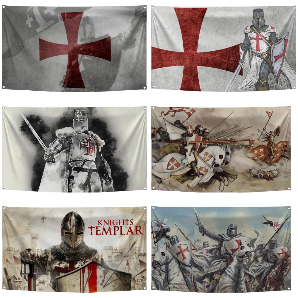 60x90cm-90x150-spagna-The-Knights-Templar-Banner-Flag-The-Cross-Of ...