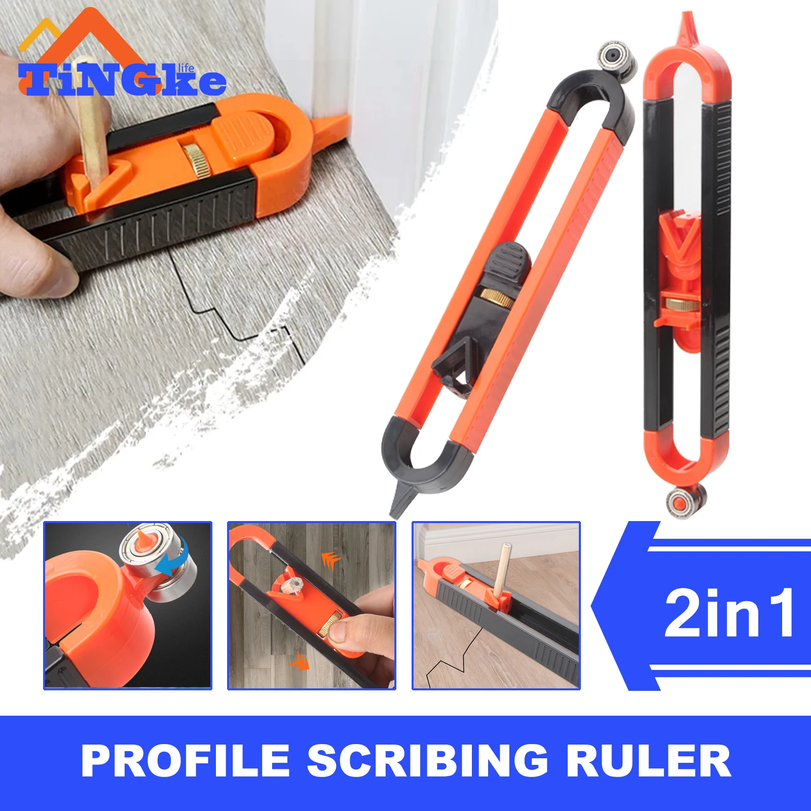 Profile-Scribing-Ruler-Contour-Gauge-With-Lock-Adjustable-Locking ...