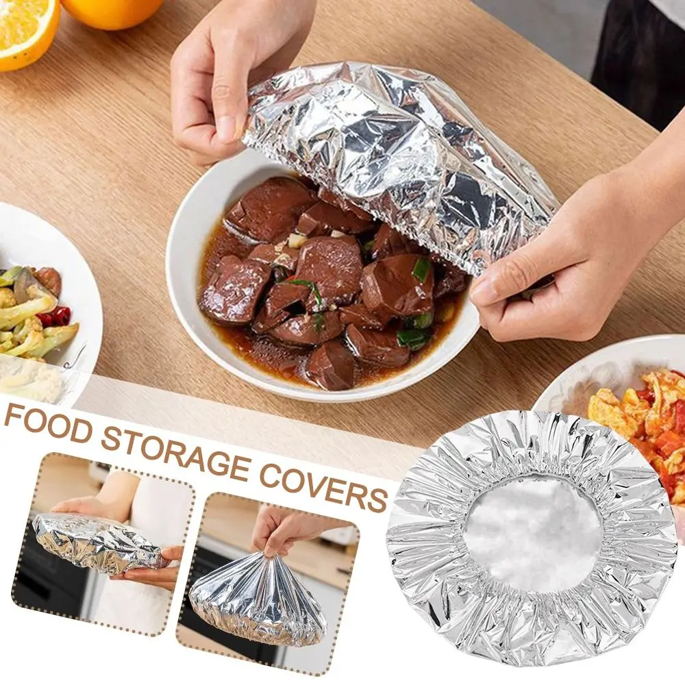 10Pcs Reusable Aluminum Foil Bowl Cover Food Grade Refrigerator ...