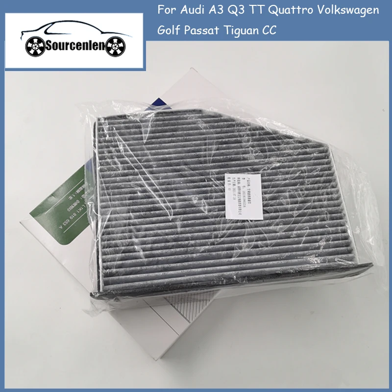 Car-Activated-Carbon-Pollen-Cabin-A-C-Air-Filter-For-Audi-A3-Q3-TT ...