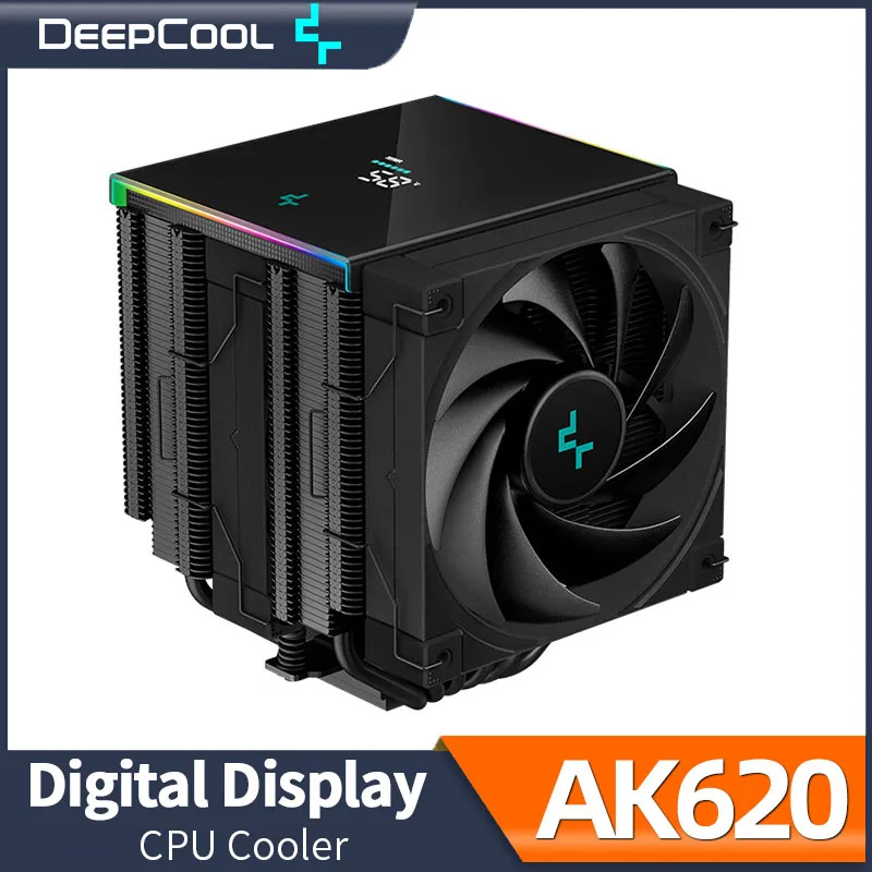 DeepCool-AK620-Display-Digital-CPU-Air-Cooler-6-Heatpipes-Radiador ...