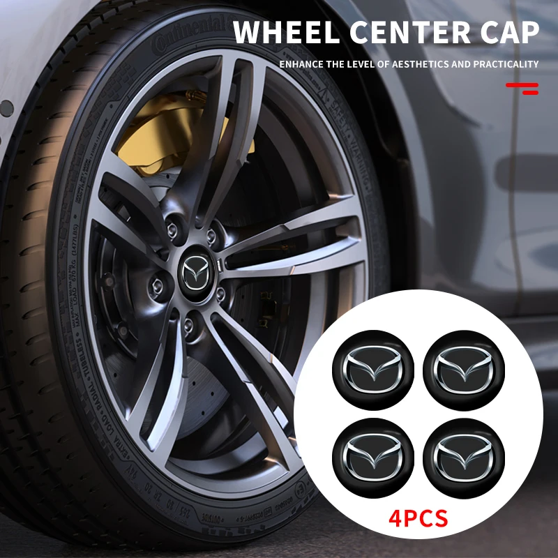 4Pcs-56mm-Car-Emblem-Wheel-Center-Hub-Caps-Stickers-For-Mazda-3-Alexa ...