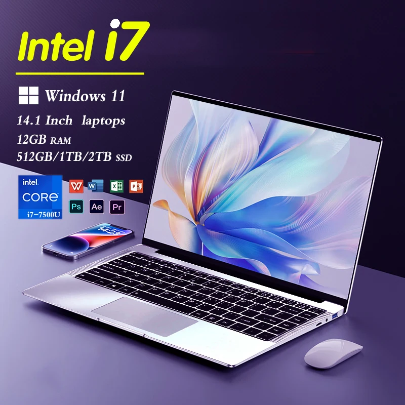 2024-Ultra-Slim-i7-Laptop-Computer-PC-14-1-intel-Core-i7-7500U-Laptops ...