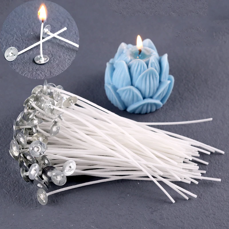 100pcs-Smokeless-Candle-Wicks-for-DIY-Candle-Making-Tools-Pre-Waxed ...