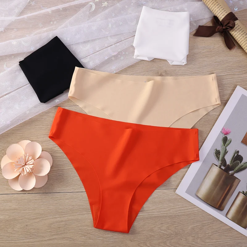 3Pcs-Ice-Silk-Seamless-Lady-s-Triangle-Pants-Sexy-Half-Hip-wrap-Sports ...
