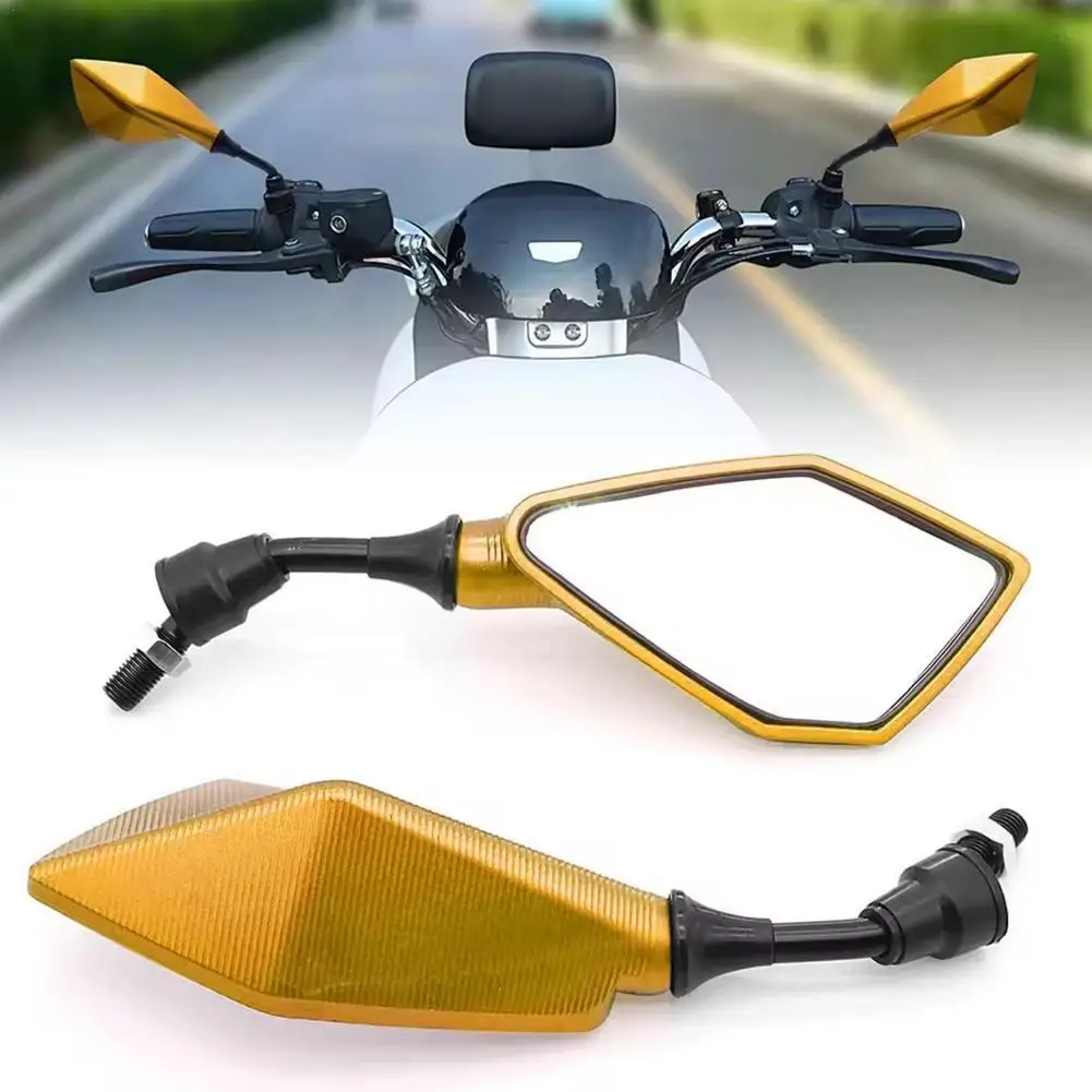 1 Pair Universal Motorcycle Rear View Mirror ATV Rear View Motocross ...