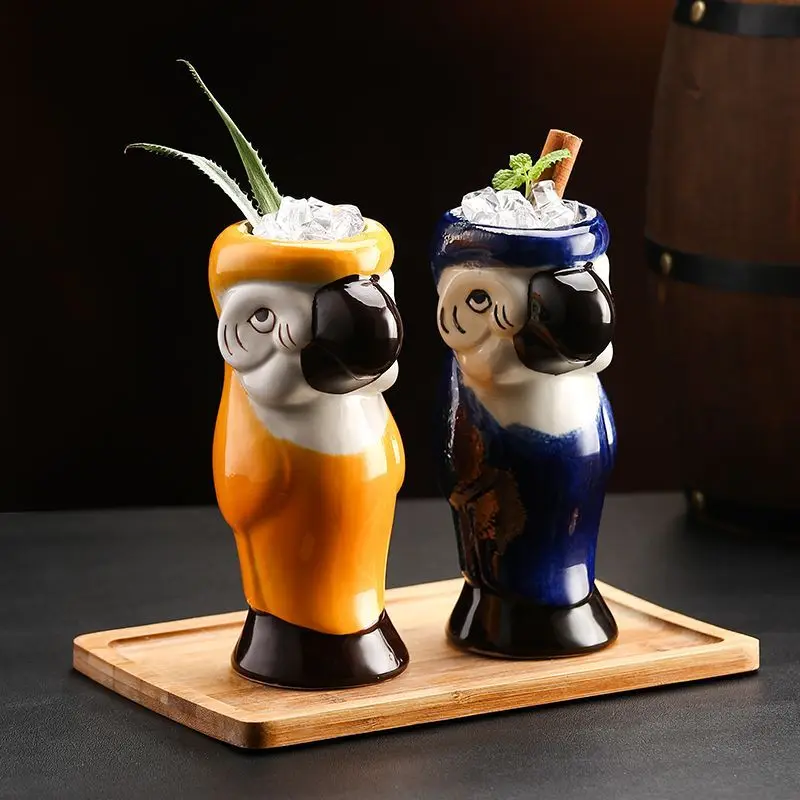 Bar-Parrot-Cup-Tiki-Cup-Creative-Ceramic-Mug-Foundation-Cup-Vintage ...