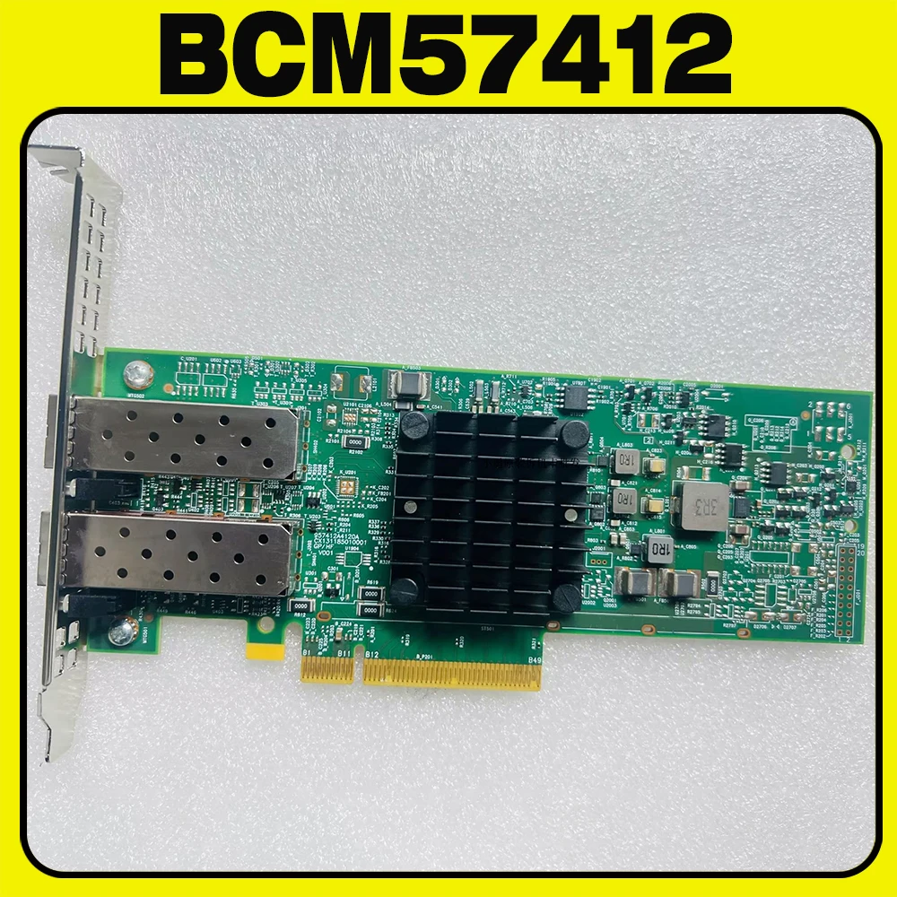 BCM57412-Porta-dupla-original-para-Broadcom-PCIe-10-Gigabit-NIC ...