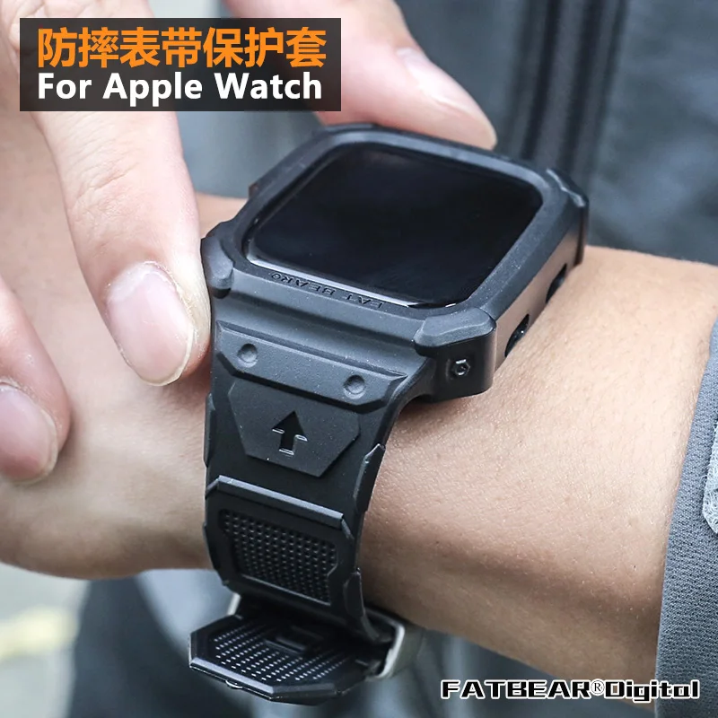[For Apple Watch 7/8 S8/S7 iWatch 41mm 45mm]FATBEAR Tactical Military ...