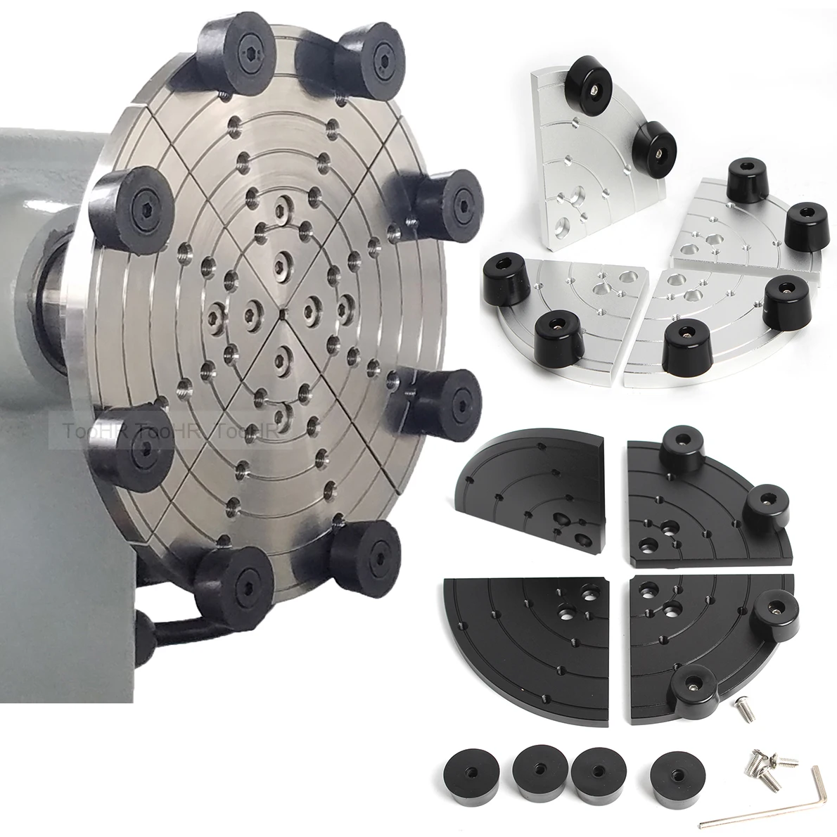 200MM-Wood-Turning-Lathe-Chuck-Woodworking-Cart-Rotary-Wood-Screw ...