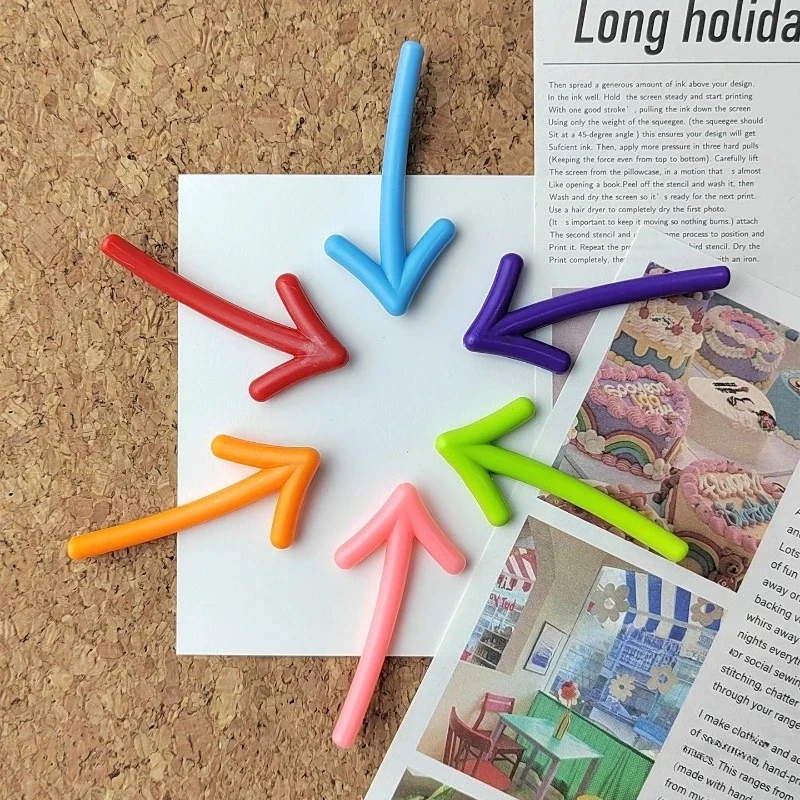 Cute and creative 3D colorful arrow-shaped refrigerator magnet ...