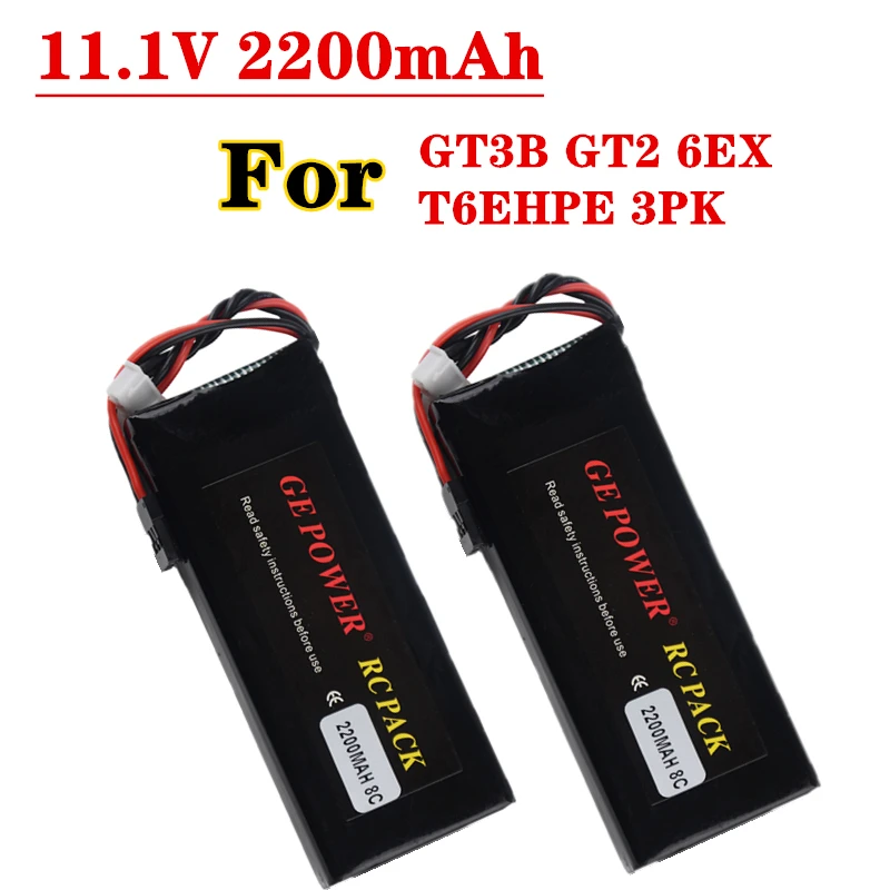 Upgrade 3S 11.1V 2200mAh Lipo Battery For FLYSKY GE 3PK GT3B GT2 T6EHP ...