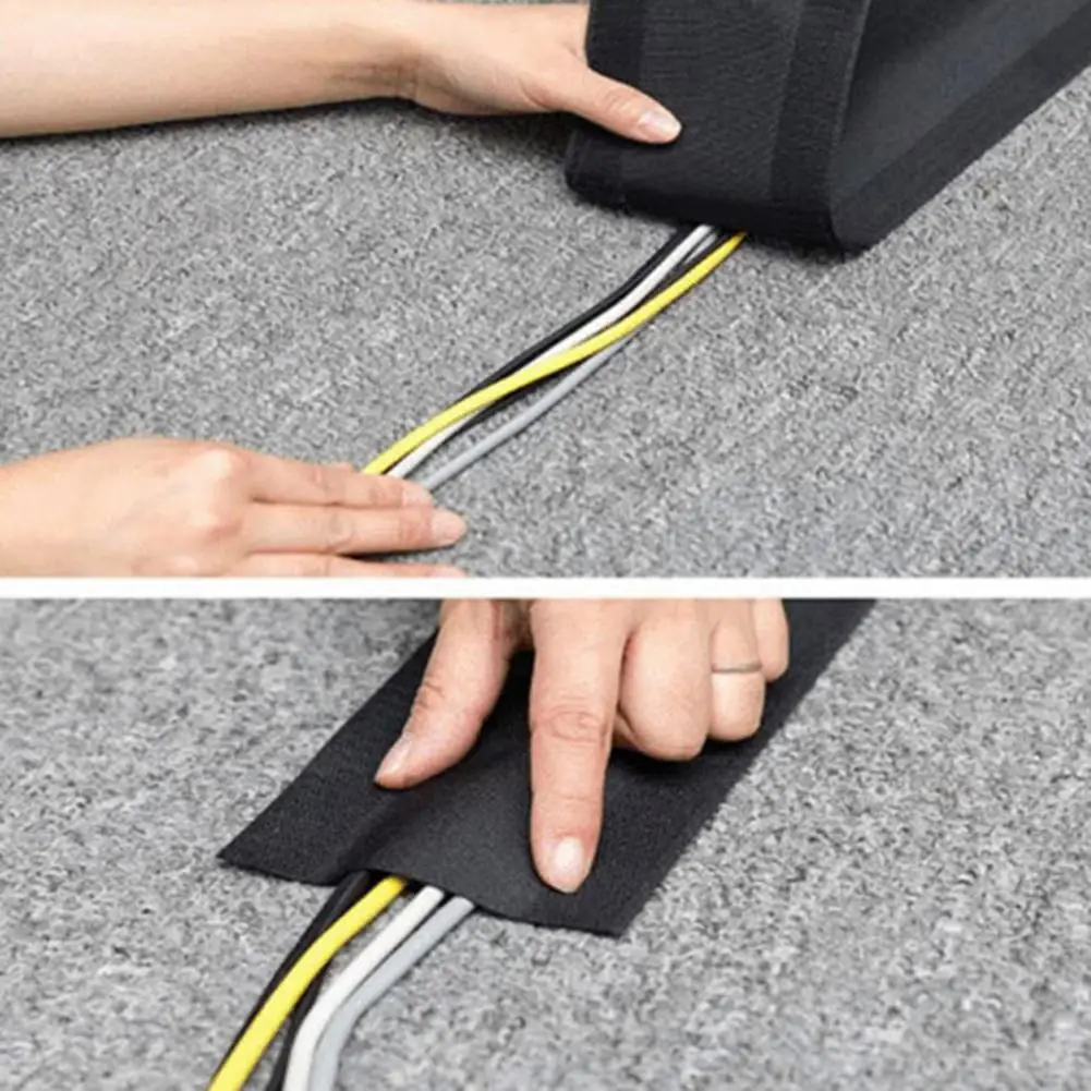 Useful-Cable-Hider-Flexible-Floor-Cable-Cover-No-Punching-Storage-Lines ...