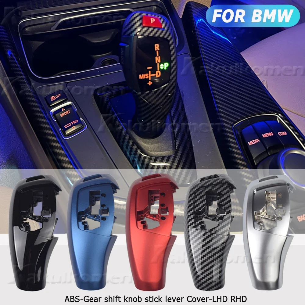 Replacement LHD RHD ABS Carbon Fiber Pattern Gear Shift Lever Knob ...