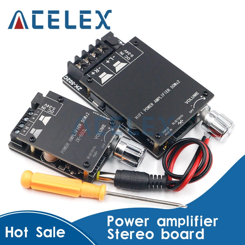 Zk-1002l 1002 502l 502c Tpa3116 Bluetooth 5.0 High Power Digital Amplifier Stereo Board Amp ...