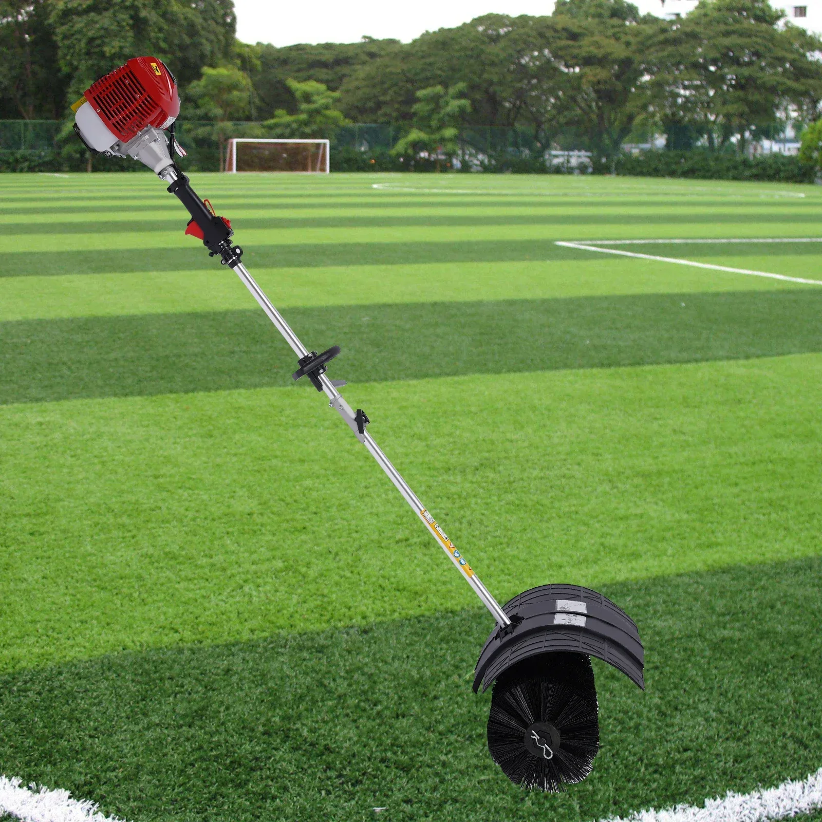 2.3HP 52cc Gas Power Handheld Sweeper Broom Driveway Turf Artificial ...
