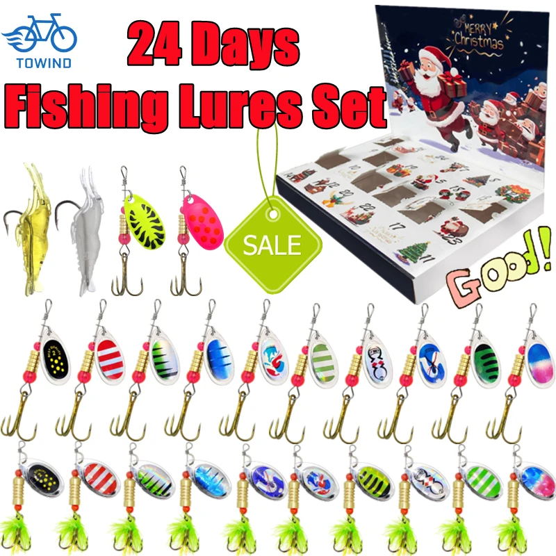 New-24-Days-Christmas-Advent-Calendar-Fishing-Christmas-Countdown ...