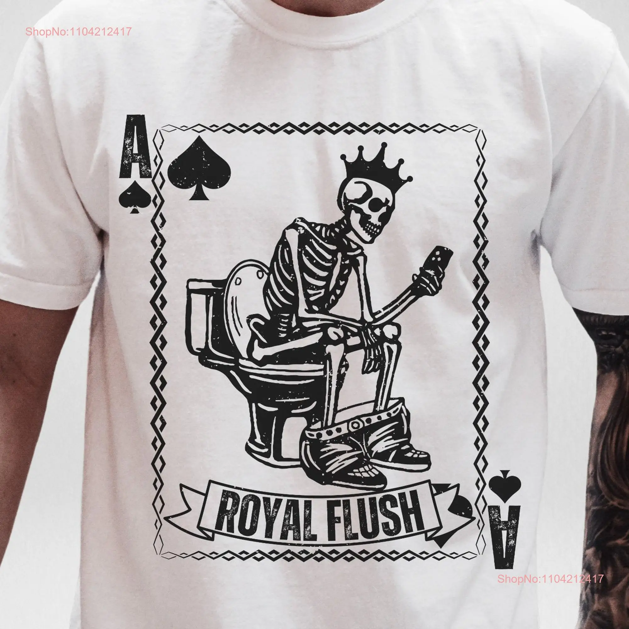 Royal-Flush-Men-s-Funny-T-Shirt-Toilet-King-Ace-of-Spades-Playing-Card ...