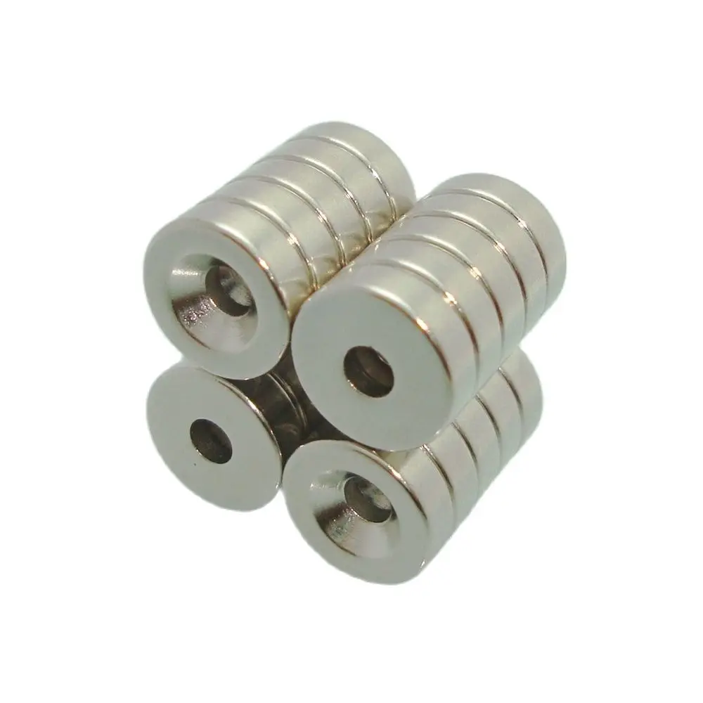 100PCS-NdFeB-Countersunk-Magnet-Diameter-9-5mm10mm15mm-M3-Screw ...