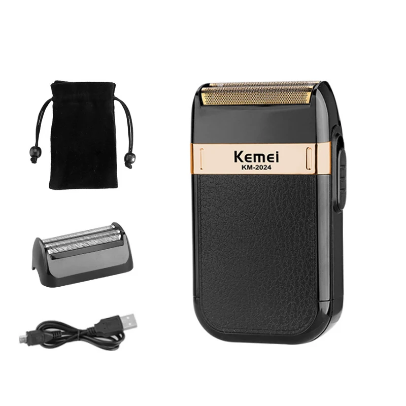 Kemei Electric Shaver For Men Twin Blade Waterproof Reciprocating ...