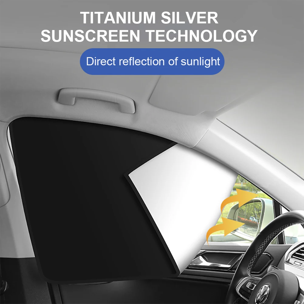 Magnetic-Car-Side-Window-Sunshade-UV-Protection-Covers-Sun-Visor-Summer ...